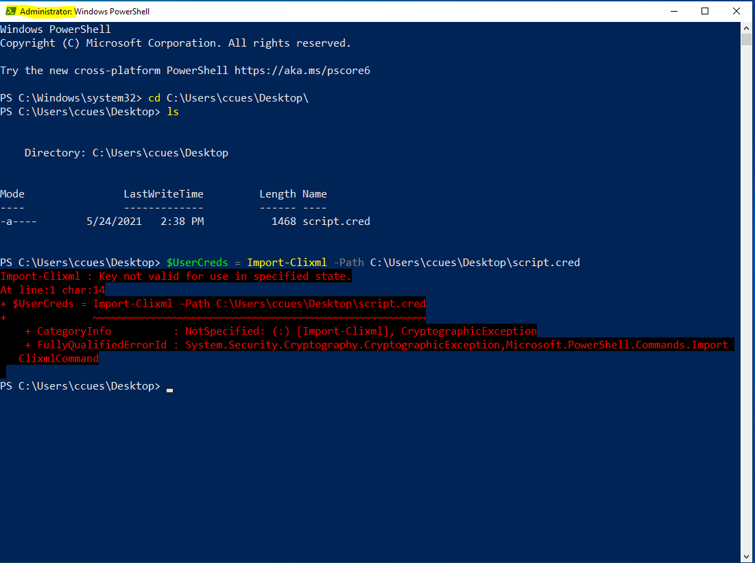 Storing Powershell Credentials Jeff Techs 8509